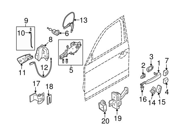 Genuine BMW 51217207565 Door Handle, Exterior; Left, Front Left Outer - BMW