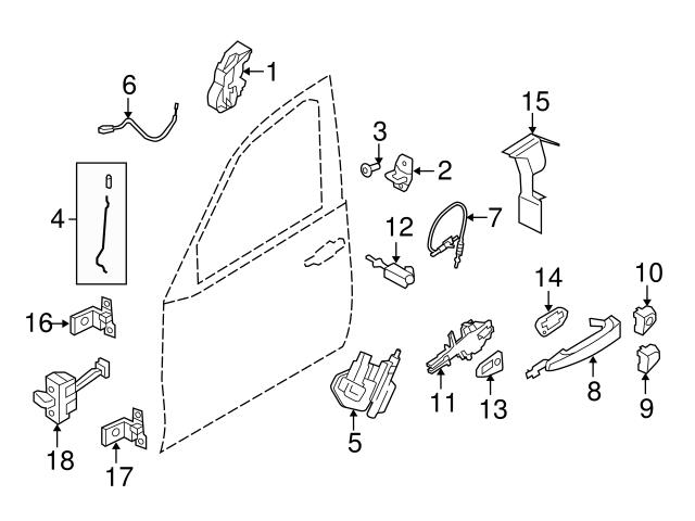 Genuine BMW 51217396307 Door Handle, Exterior; Left - BMW