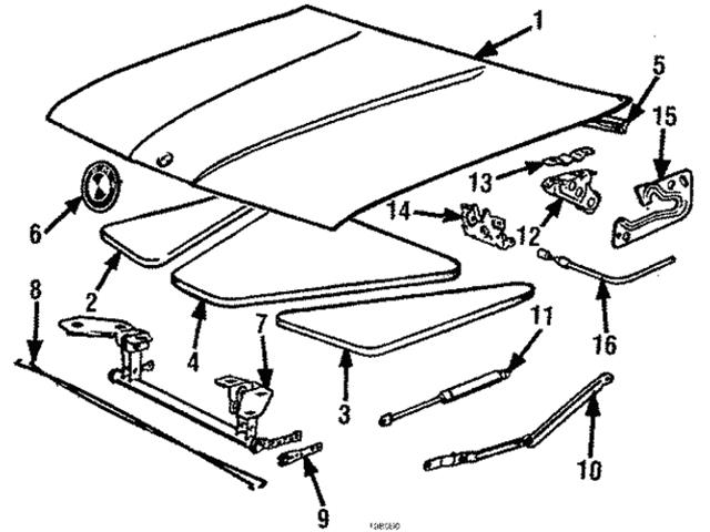 Genuine BMW 51231884271 Hood Latch Striker Plate - BMW