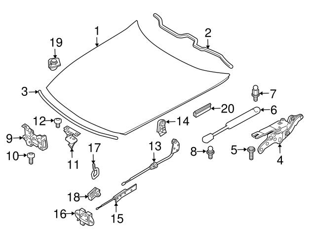 Genuine BMW 51237192975 Hood Latch; Left - BMW | 51237172085