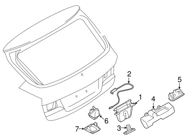 Genuine BMW 51247200511 Trunk Lock Actuator Motor - BMW