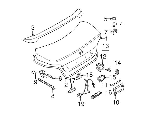 Genuine BMW 51247201533 Deck Lid Striker - BMW | 51247073983
