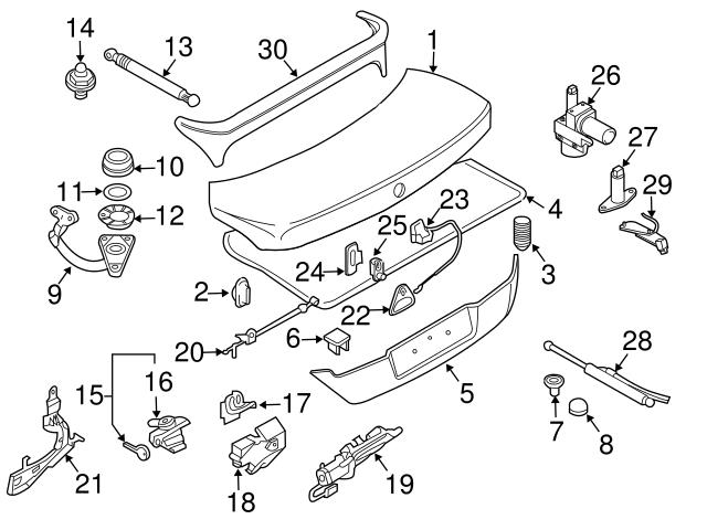 Genuine BMW 51247202331 Seat Track Position Sensor - BMW | 51247032635 ...