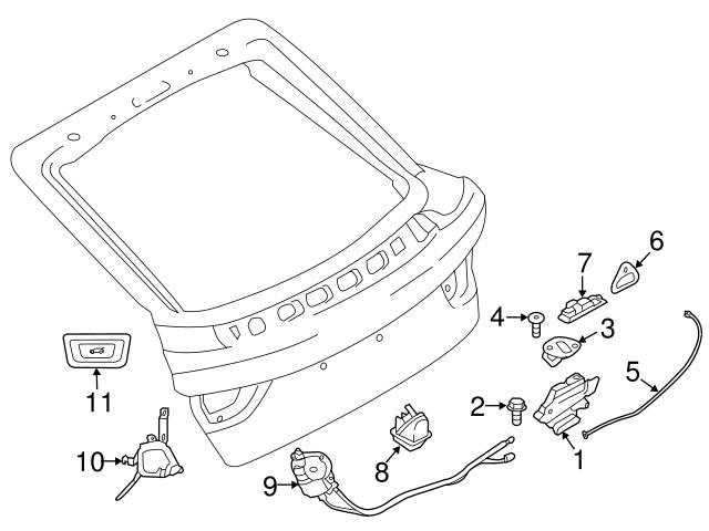 Genuine BMW 51247269544 Trunk Lock Actuator Motor - BMW | 51244878781