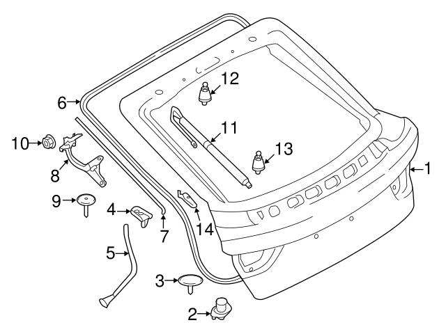 Genuine BMW 51247330628 Tailgate Pull Down Motor; Right - BMW | 51242586402
