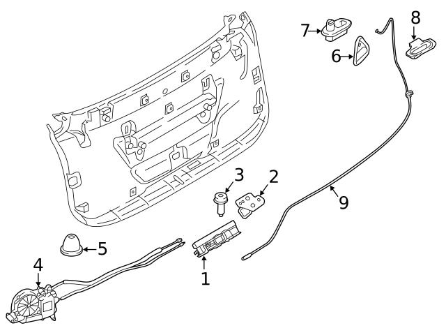 Genuine BMW 51247411760 Trunk Lock Actuator Motor - BMW