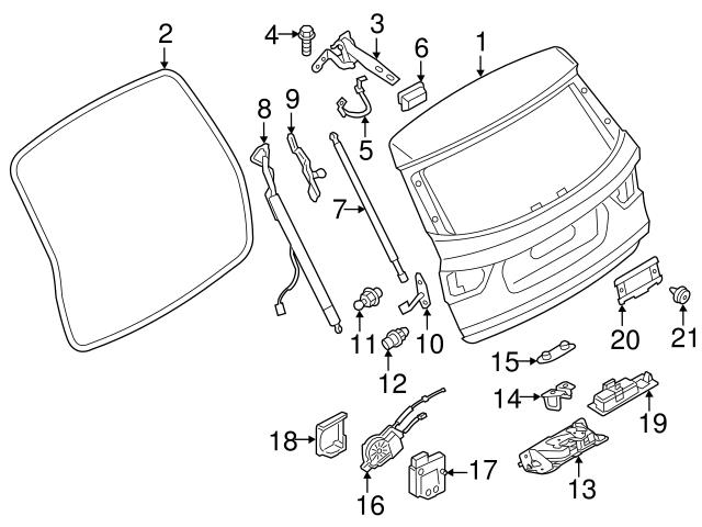 Genuine BMW 51247432741 Tailgate Pull Down Motor; Left - BMW
