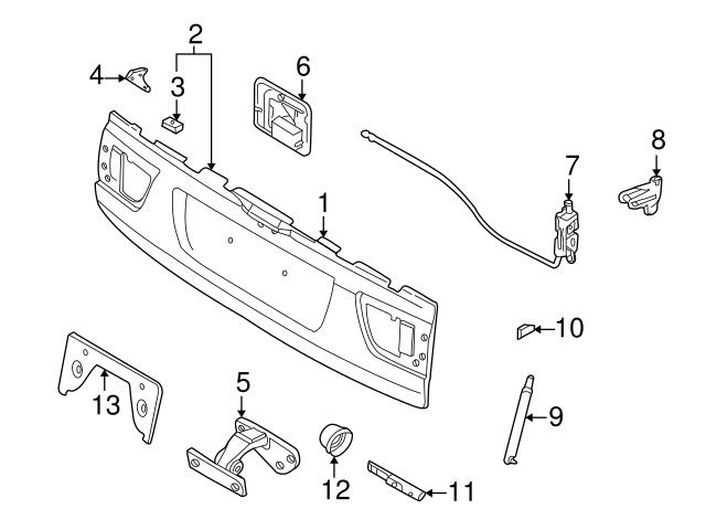 Genuine BMW 51248408956 Tailgate Striker Plate; Left, Right - BMW
