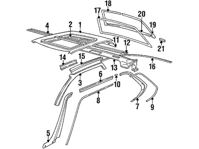 Genuine BMW 51311839116 Window Channel - BMW