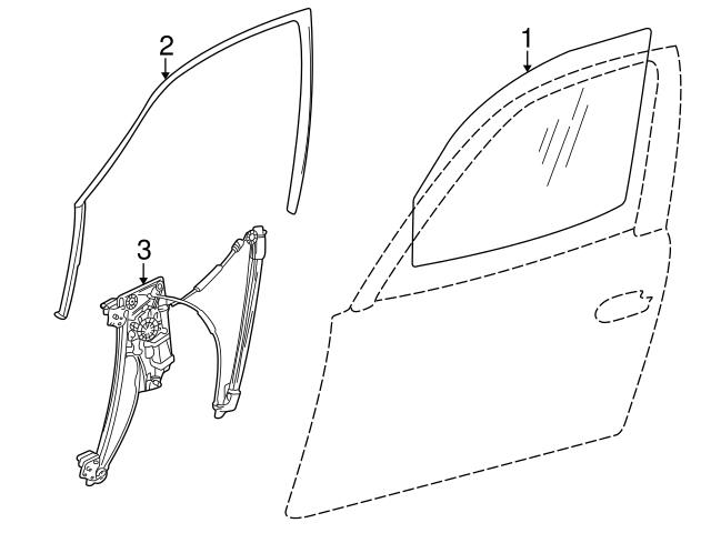 Genuine BMW 51328150401 Window Channel; Left - BMW