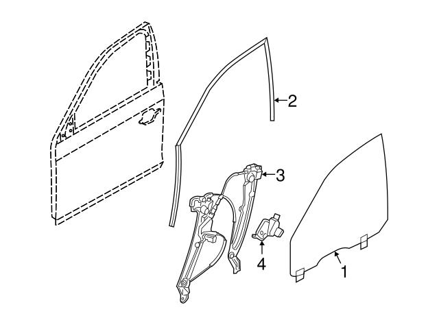 Genuine BMW 51337182274 Window Channel; Right - BMW