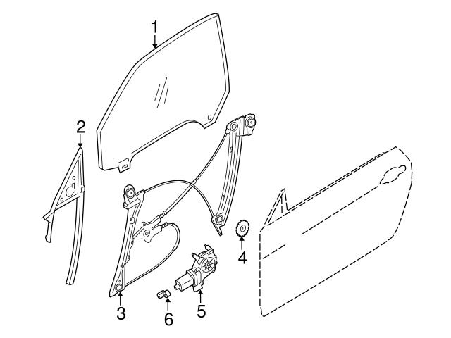 Genuine BMW 51337279777 Window Channel; Left - BMW