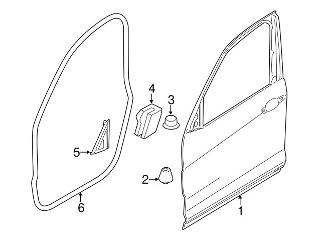 Genuine BMW 51337300242 Door Seal; Left, Right - BMW | 51337205701