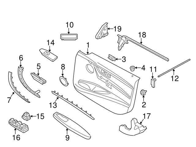 Genuine BMW 51337305582 Door Window Belt Weather Strip; Right - BMW
