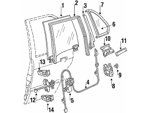 Genuine BMW 51341906808 Window Channel; Right - BMW