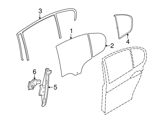 Genuine BMW 51347060258 Window Regulator Rail; Right - BMW