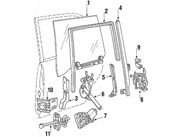 BMW 528E Window Regulator at Discount Prices - Genuine BMW