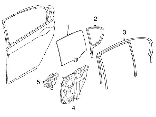BMW 740I Window Regulator at Discount Prices - URO Parts, Genuine ...