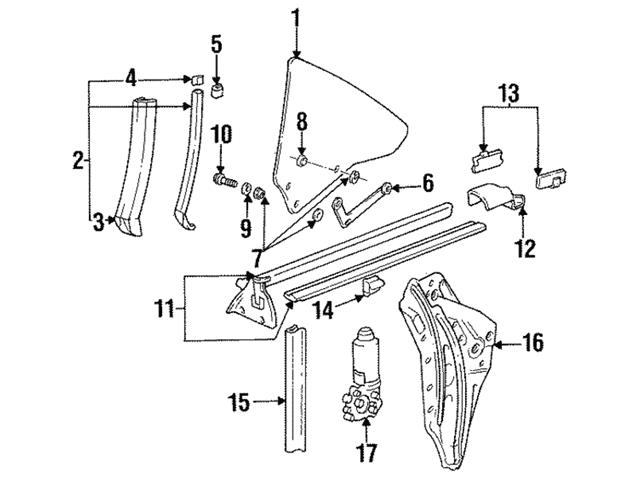 Genuine BMW 51368135366 Fuel Filler Door Lock Actuator Seal; Right - BMW