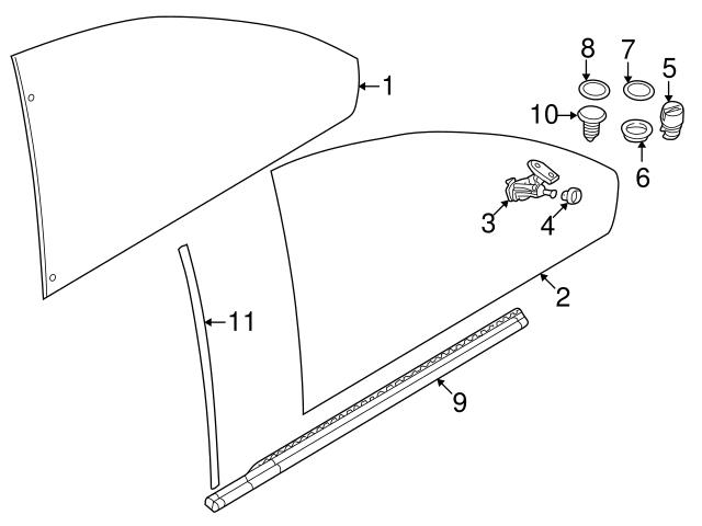 Genuine BMW 51377020619 Radio Antenna Base; Left, Right - BMW ...
