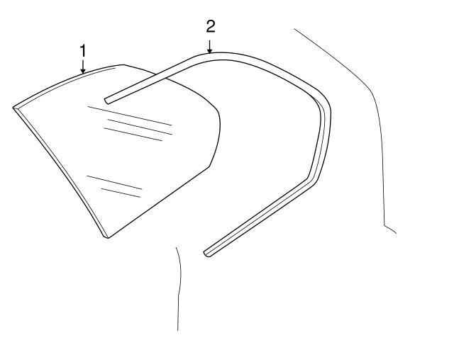Genuine BMW 51377188320 Quarter Panel Molding; Right - BMW