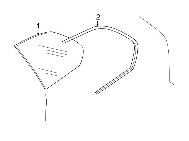 Genuine BMW 51377289722 Quarter Panel Reveal Molding; Right - BMW
