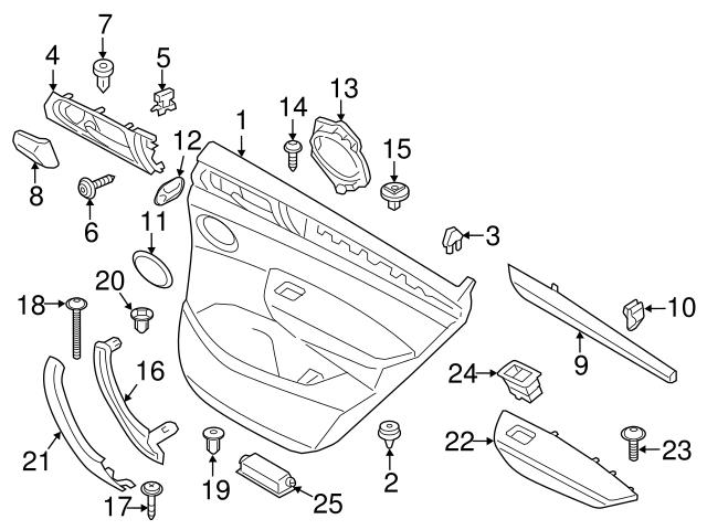 Genuine BMW 51417246214 Interior Door Pull Handle; Right - BMW