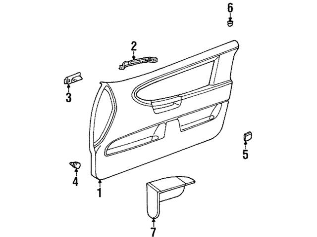 Genuine BMW 51418178024 Door Interior Trim Panel; Right - BMW