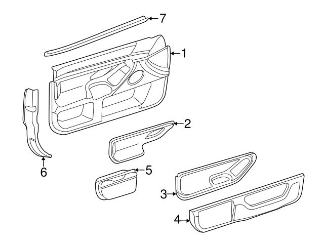 Genuine BMW 51418178481 Door Trim Panel Pocket; Left - BMW