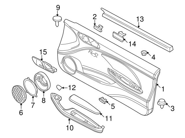 Genuine BMW 51418253158 Door Interior Trim Panel Cap; Left, Right - BMW