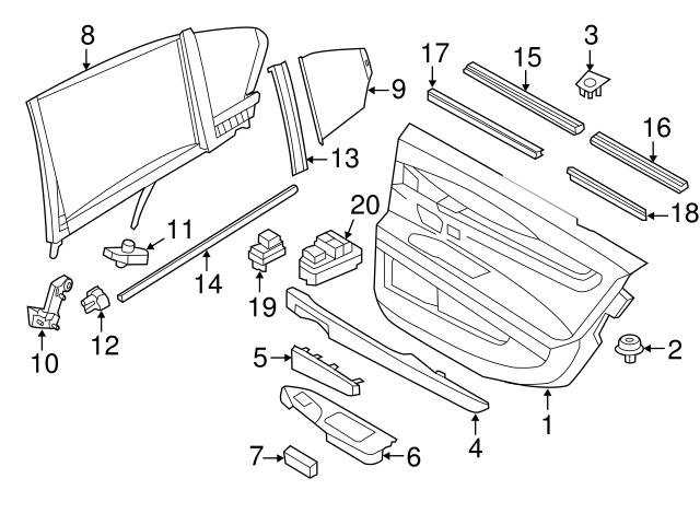 Genuine BMW 51429168669 Ash Tray; Left - BMW