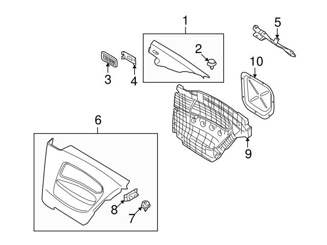 Genuine BMW 51432996195 Sound Absorber; Left - BMW