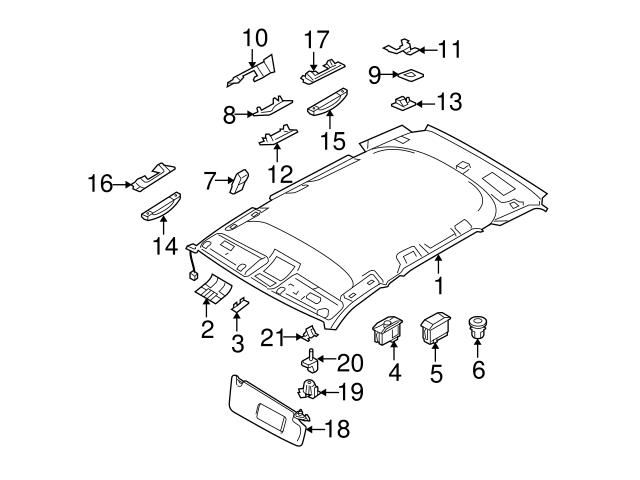 Genuine BMW 51443418727 Console Trim Panel - BMW