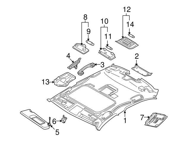 Genuine BMW 51447124904 Roof Opening Trim - BMW
