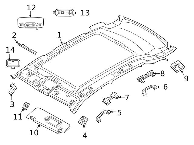 Genuine BMW 51449461503 Speaker Cover; Front Left - BMW