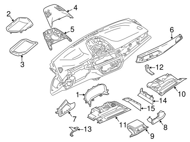 Genuine BMW 51456997929 Instrument Panel Storage Compartment - BMW ...