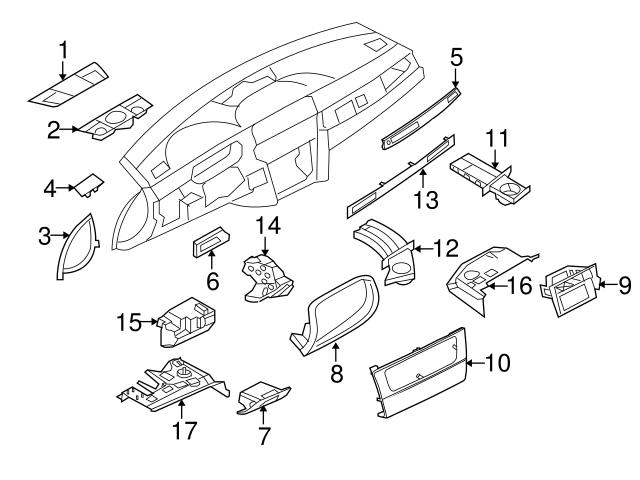 Genuine BMW 51457123749 Speaker Cover - BMW