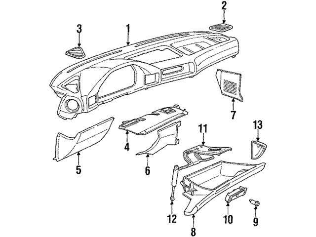 Genuine BMW 51458102931 Instrument Panel Trim Panel - BMW | 51458102479