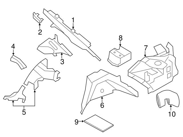 Genuine BMW 51469149500 Seat Belt Retractor Cover; Right - BMW