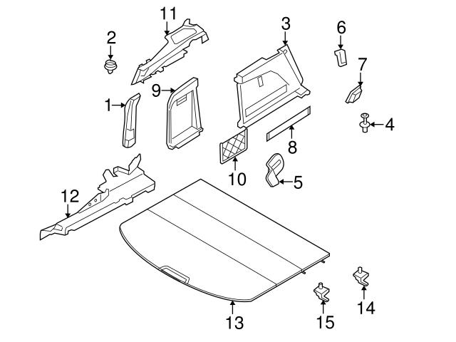 Genuine BMW 51477157715 Tie Down Hook; Left, Right - BMW