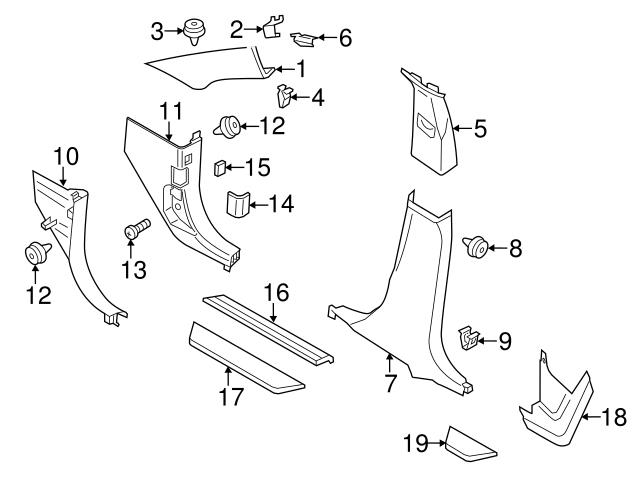 Genuine BMW 51477222191 Door Sill Plate; Front Left - BMW