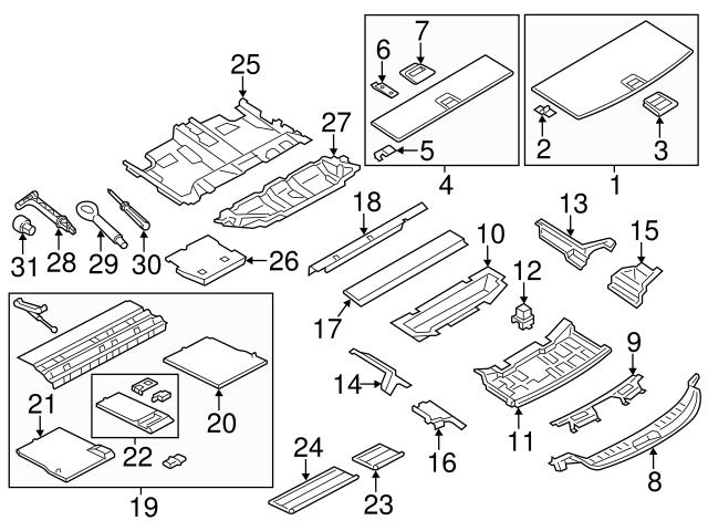 Genuine BMW 51477267484 Cargo Cover Handle - BMW | 51479201033