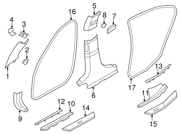Genuine BMW 51477344569 Door Sill Plate; Left - BMW | 51479172755