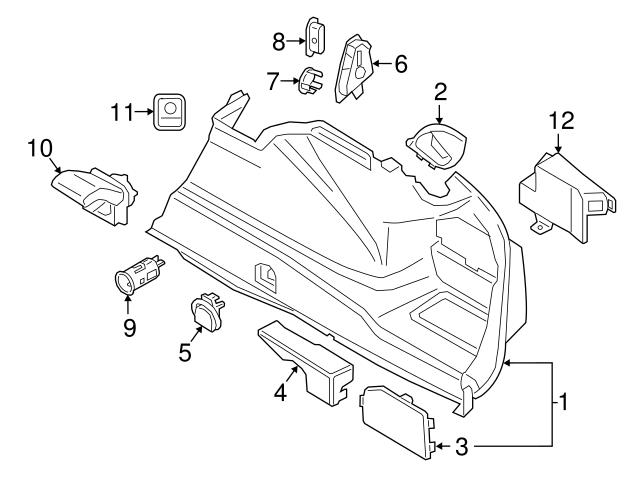 Genuine BMW 51477446852 Quarter Panel Vent; Right - BMW