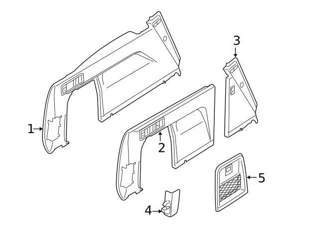 Genuine BMW 51477479951 Interior Grab Bar Bracket; Left - BMW