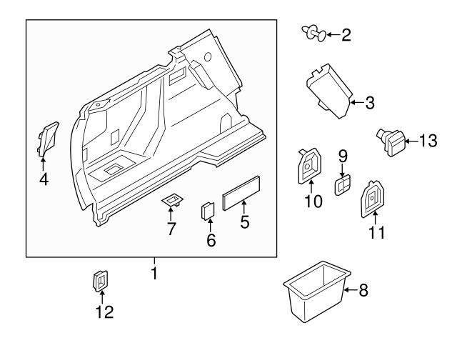 Genuine BMW 51482991384 Quarter Panel Trim Cap; Right - BMW