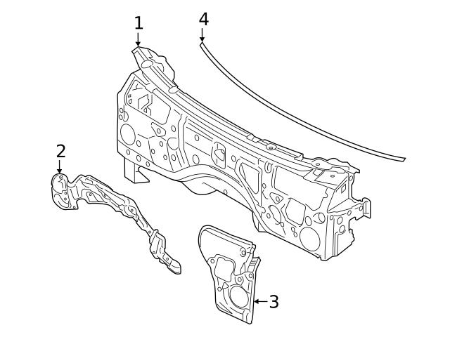 Genuine BMW 51487214700 Sound Absorber; Right - BMW