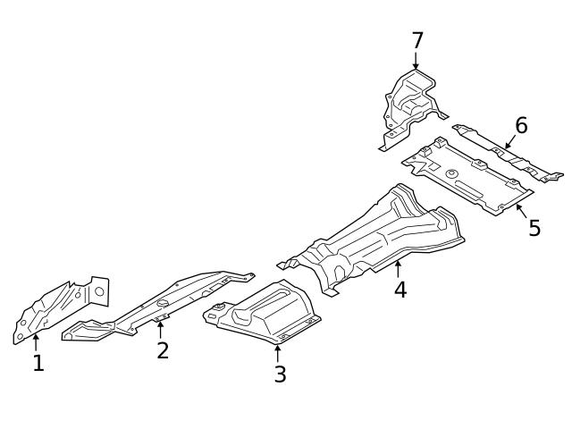 Genuine BMW 51487394797 Engine Mount Heat Shield - BMW