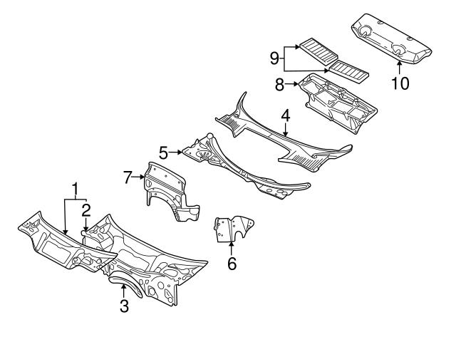 Genuine BMW 51488268329 Sound Absorber; Lower - BMW