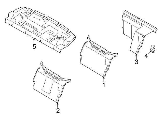 Genuine BMW 51489113246 Package Tray Insulator - BMW | 51489113813